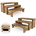 Amazon.com: Yikaroeli Display Risers-3 Tier Wood Risers Decorative ...