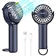 Amazon.com: NONLOCK 2 IN 1 Portable Handheld Fan,Mini Personal Fan,Neck ...