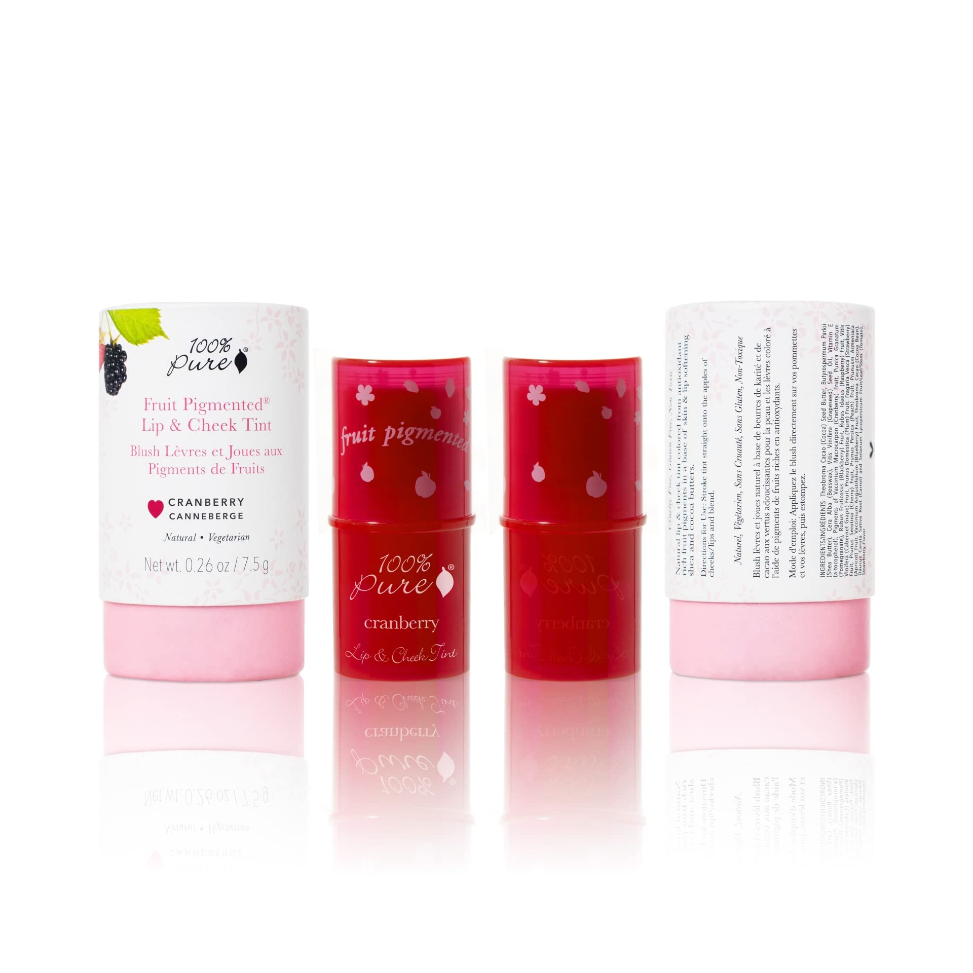 Mua 100% PURE Lip & Cheek Tint (Fruit Pigmented), Cranberry Glow, Long ...