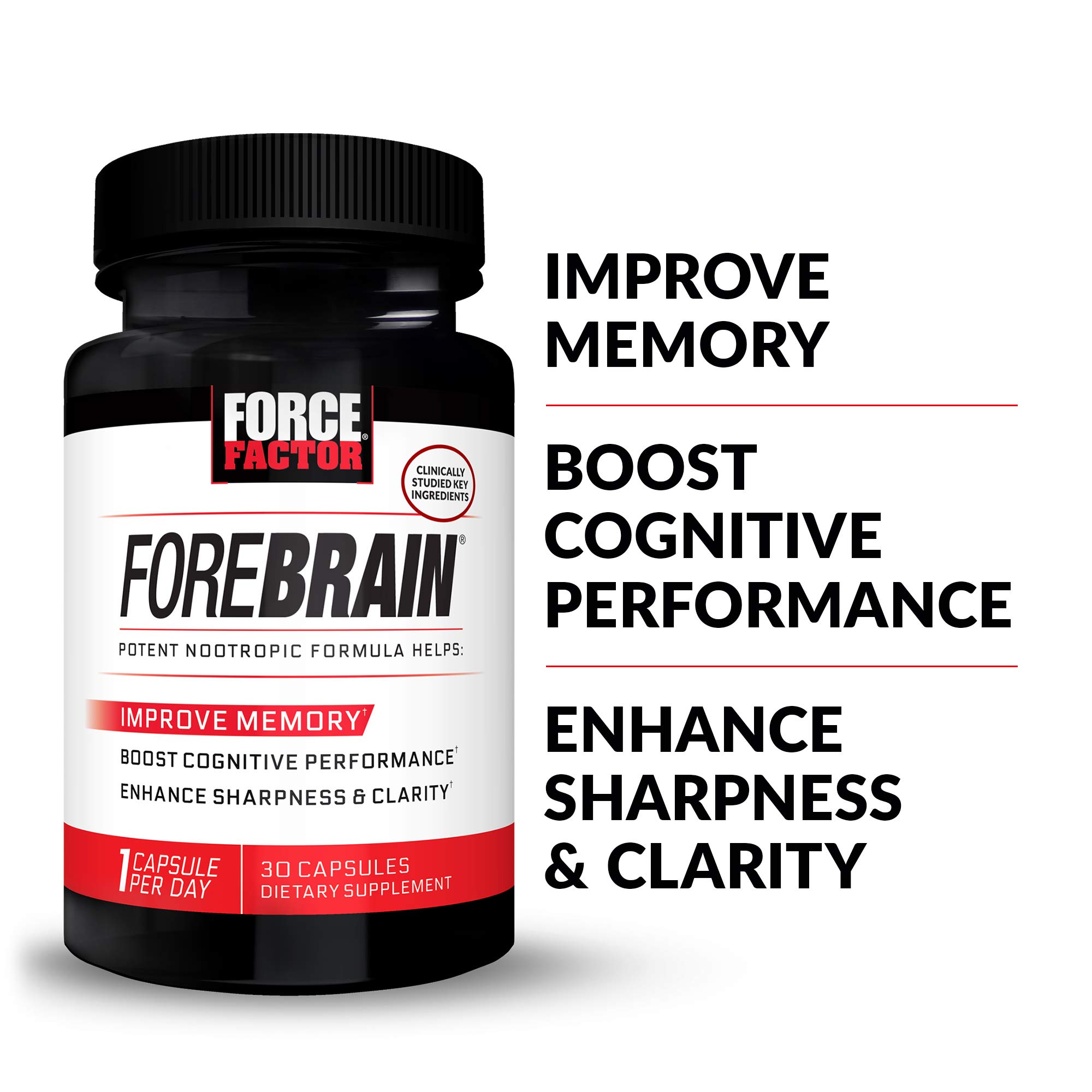 Mua FORCE FACTOR Forebrain Nootropic Brain Supplement with Caffeine Bacopa and Huperzine A ...