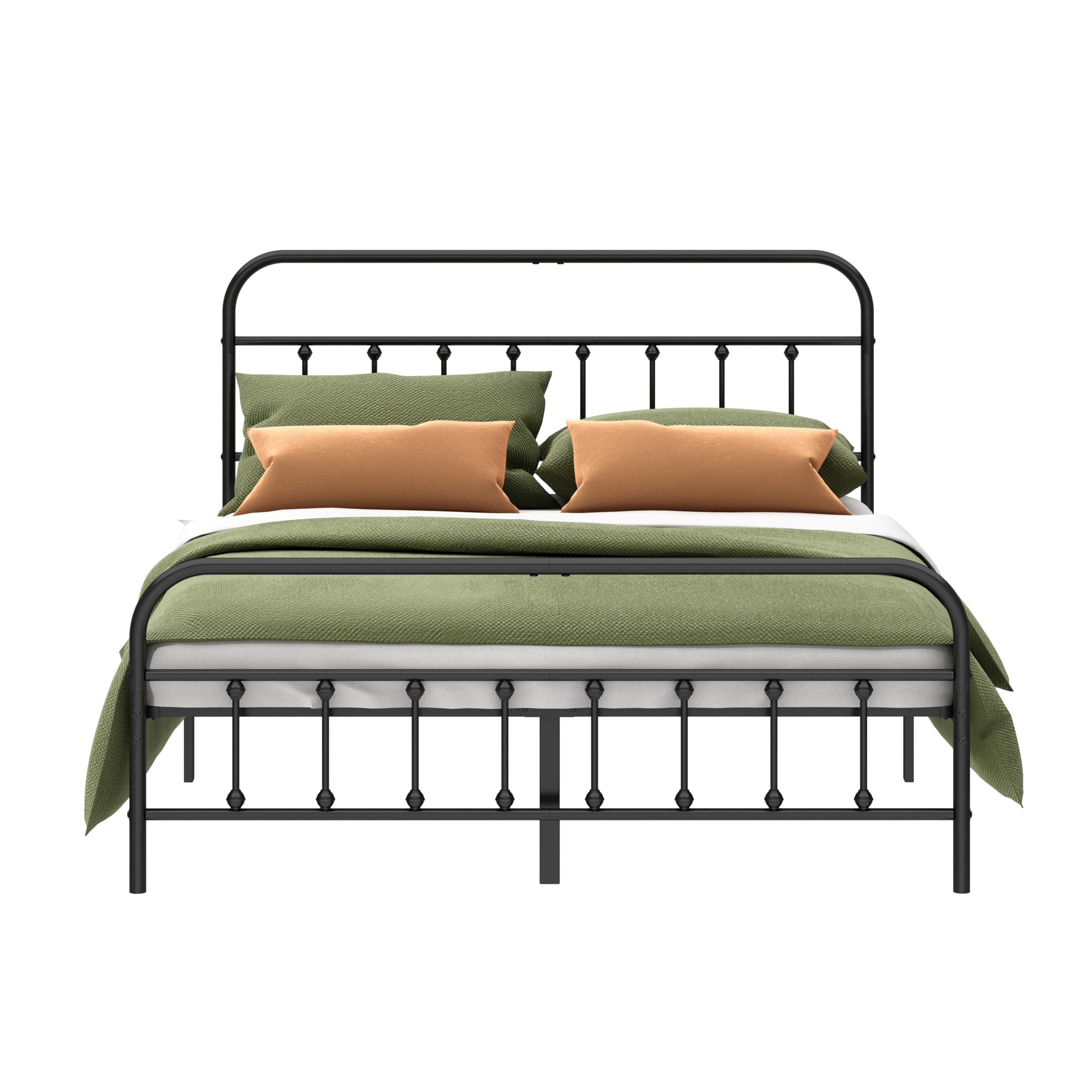 Kujielan Metal Bed Frame - Structurally Stable Heavy Duty Steel Slat ...