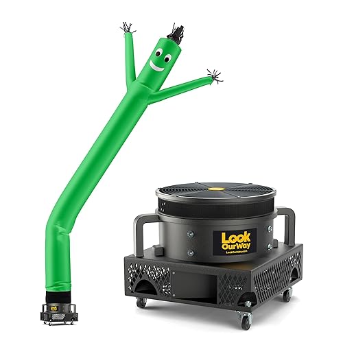 LookOurWay Air Dancers Wacky Waving Inflatable Tube Man Set - 20 Feet ...