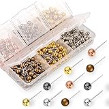 Amazon.com : 600 PCS Multi-Color Push Pins Map Tacks,1/8 inch Round Head with Stainless Point ...