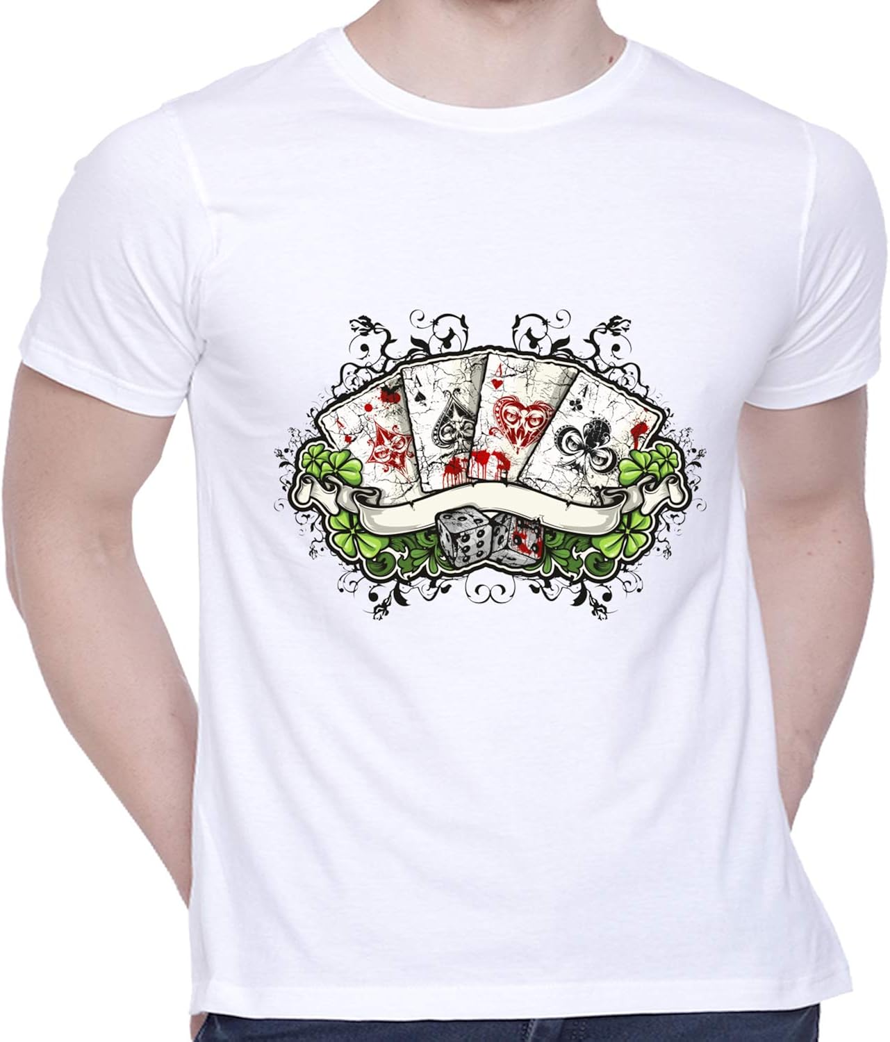 Buy CreativiT Graphic Printed T-Shirt for Unisex Cards Tshirt | Casual ...