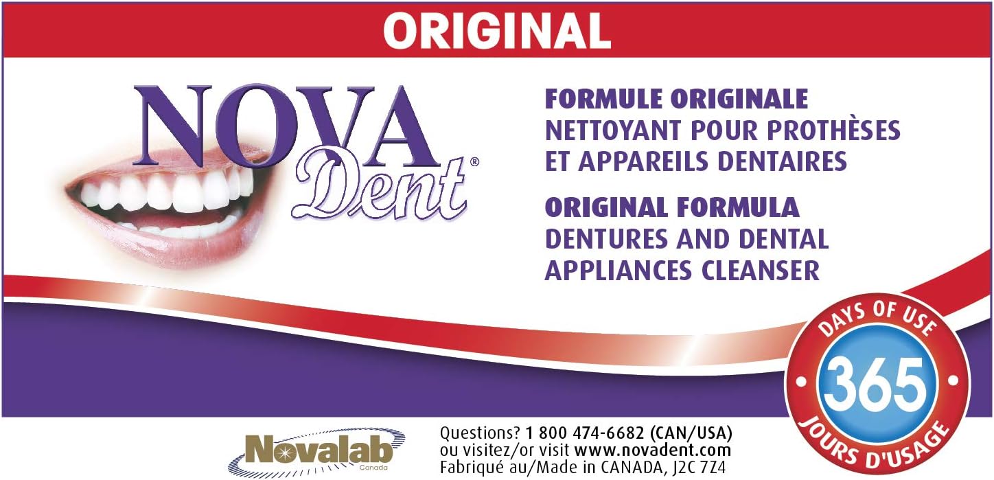 Novadent Original + FREE soaking bath | Dentures and dental appliances ...