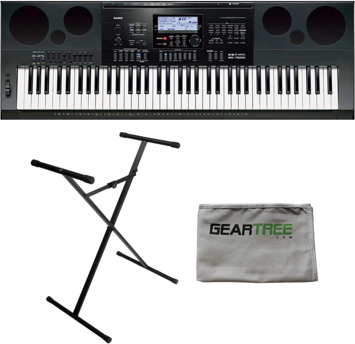 Casio wk7600 Workstation Teclado con 76 teclas sensibles al tacto W ...