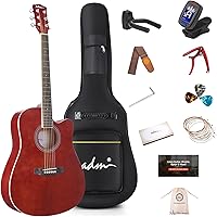 Amazon.com: ADM Beginner Acoustic Classical Guitar Nylon Strings Wooden ...