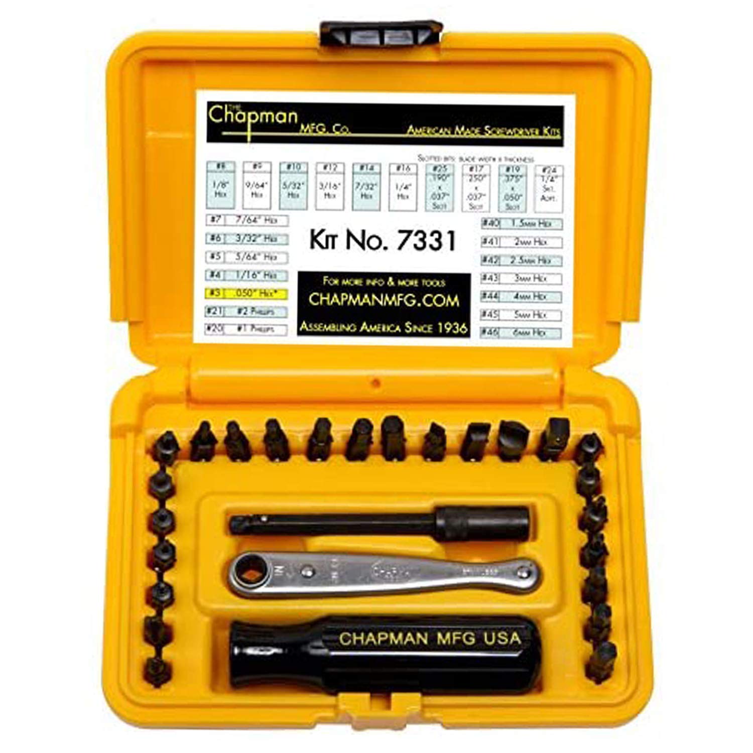 Mua Chapman MFG 7331 All-Purpose Standard Screwdriver Set - Includes ...