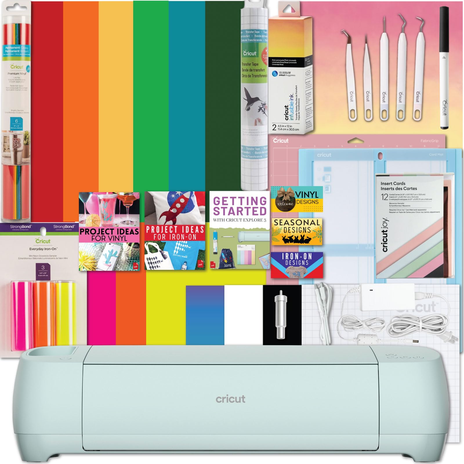 Mua Cricut Explore 3 Machine Ultimate Bundle- with Rainbow Vinyl ...