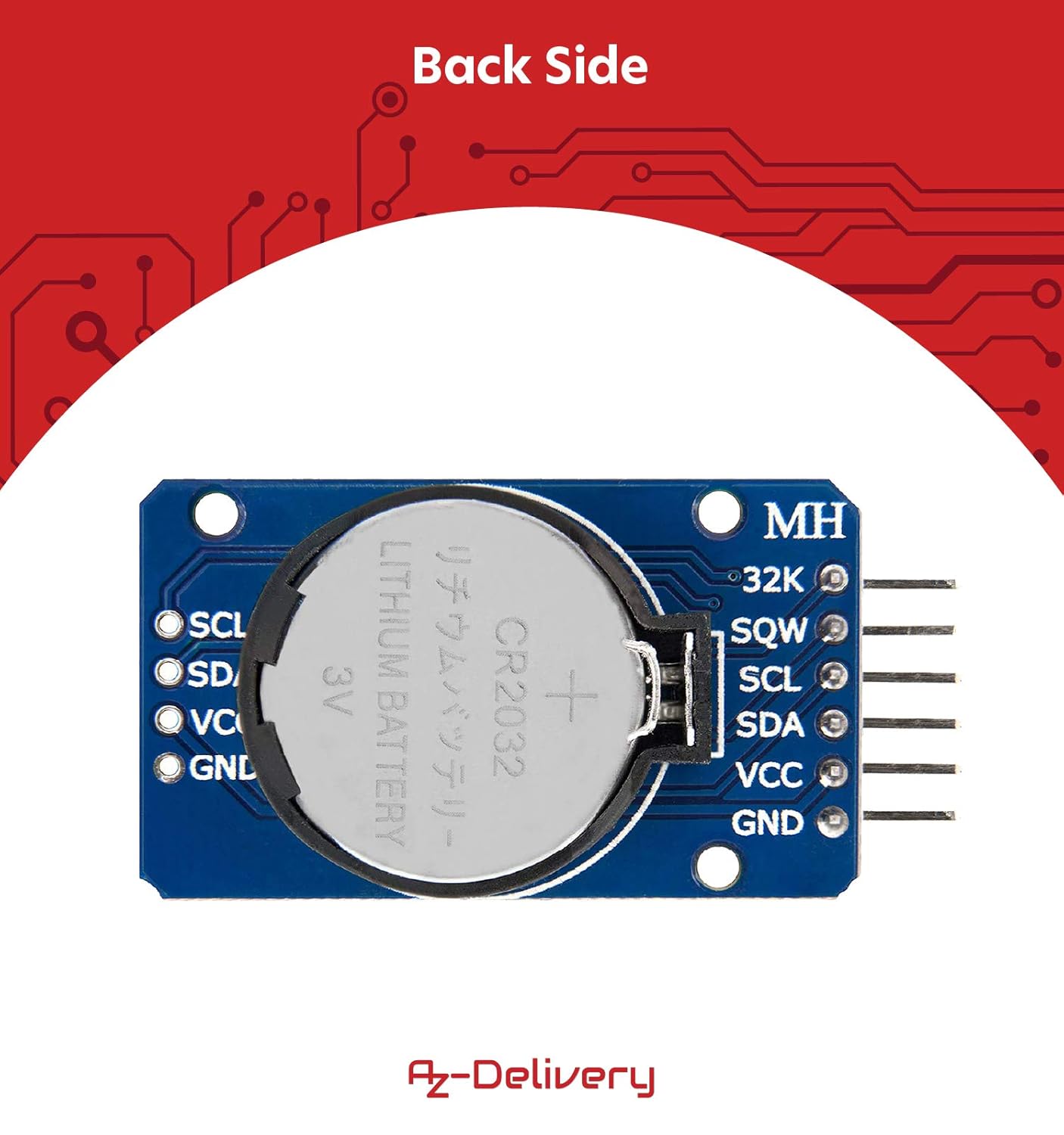 Azdelivery Ds3231 Rtc Real Time Clock I2c Compatible With Arduino And Raspberry Pi Including E