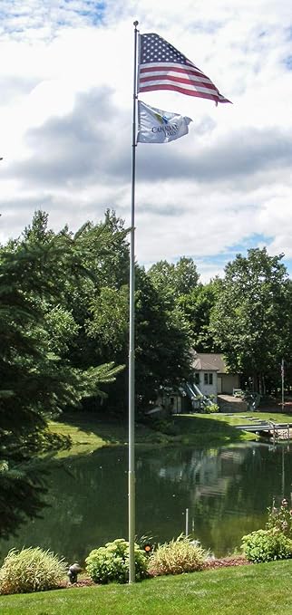 Amazon.com : Telepole 20' Superior 2 Telescoping Flagpole - 3.5" Base ...