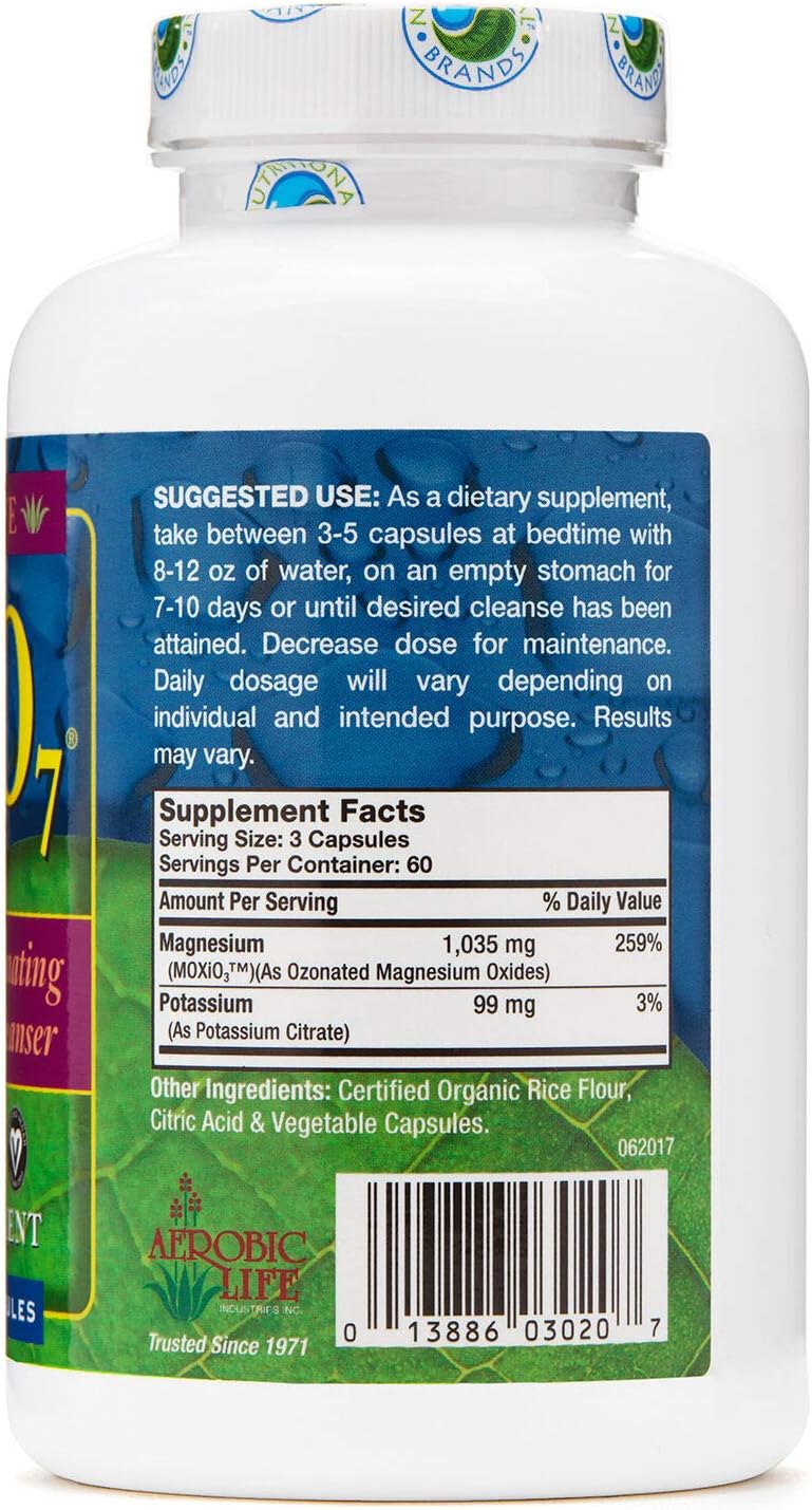 Aerobic Life Mag O7 Oxygen Digestive System Cleanser Capsules, 180 ...