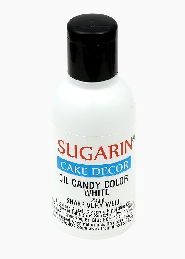 Sugarin Oil Candy Color for White Chocolate & Oil Based Products, White ...