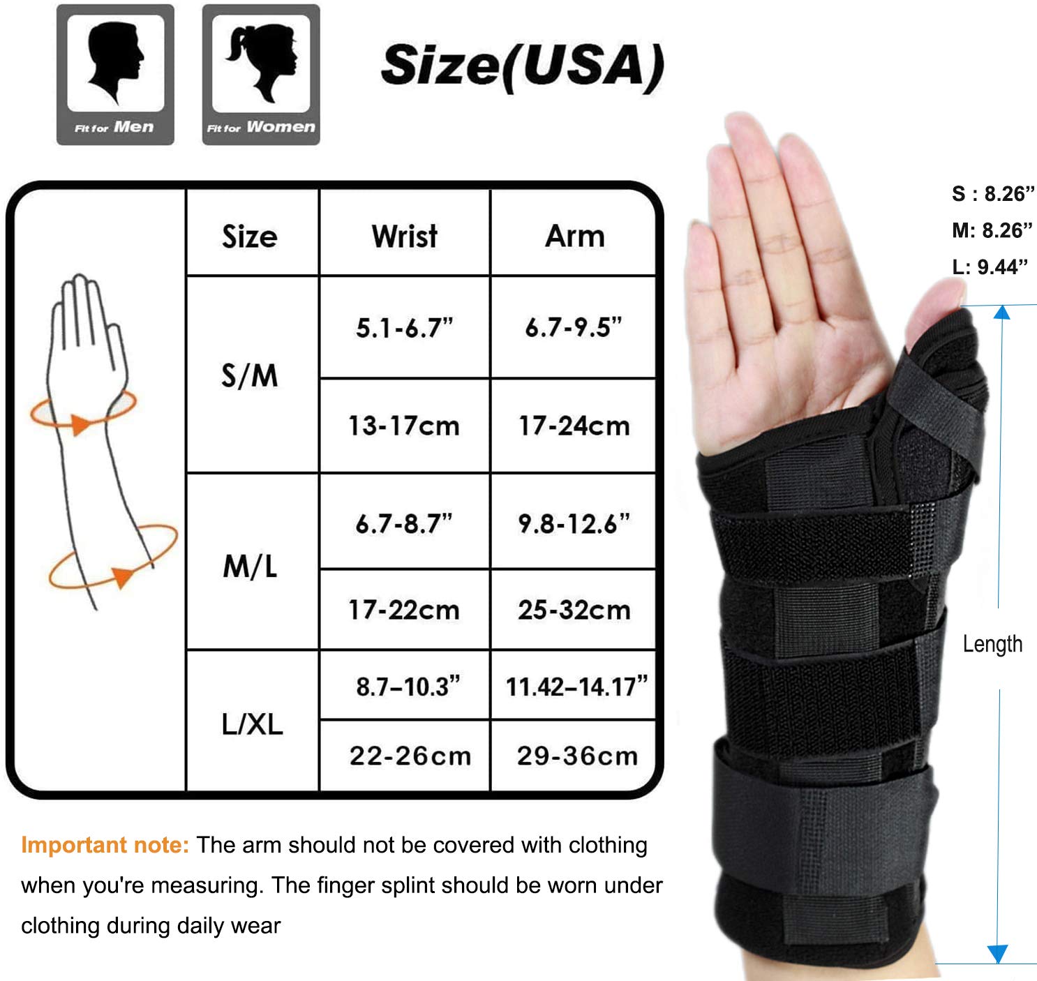 Mua TODDOBRA Wrist Brace with Thumb Spica Splint for De Quervain's ...