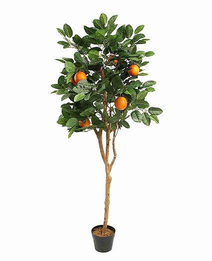 Blooming Artificial - Artificial 150cm / 5ft (H) Orange Tree, Beautiful ...