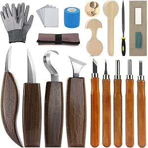 Amazon.com: Wood Carving Kit 22PCS Wood Carving Tools Hand Carving ...