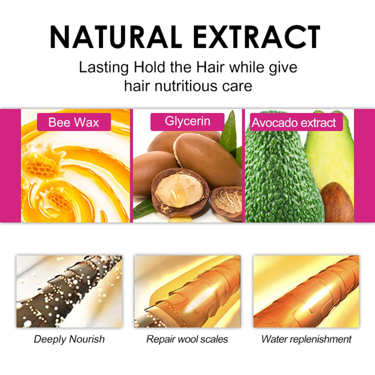 Bestland Hair Wax Stick Non-Greasy No-Residue Tamer For Flyaways Frizz ...