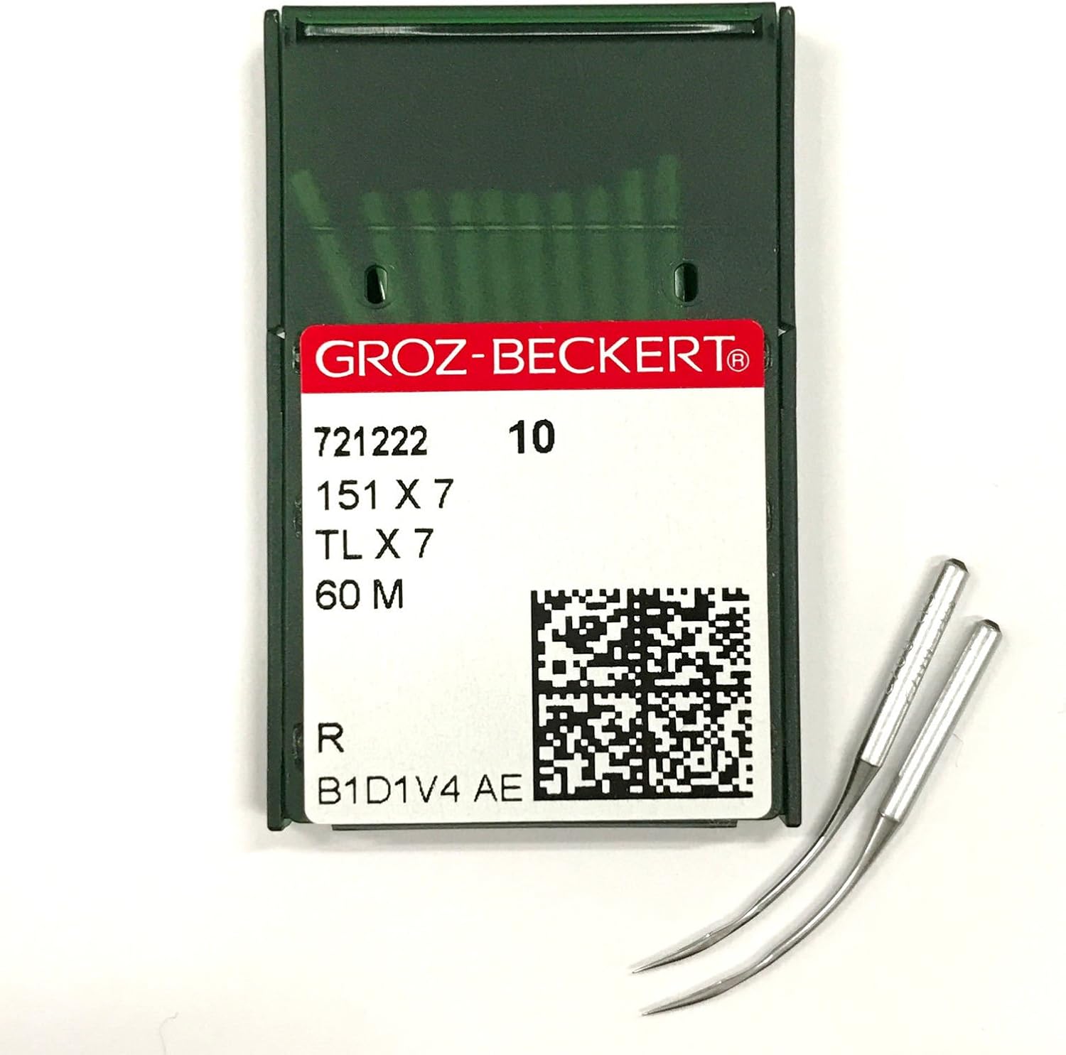 Pacote com 10. Groz-Beckert 151X7, TLX7, 60M Agulhas curvas para máquina de overlock, Like the ...