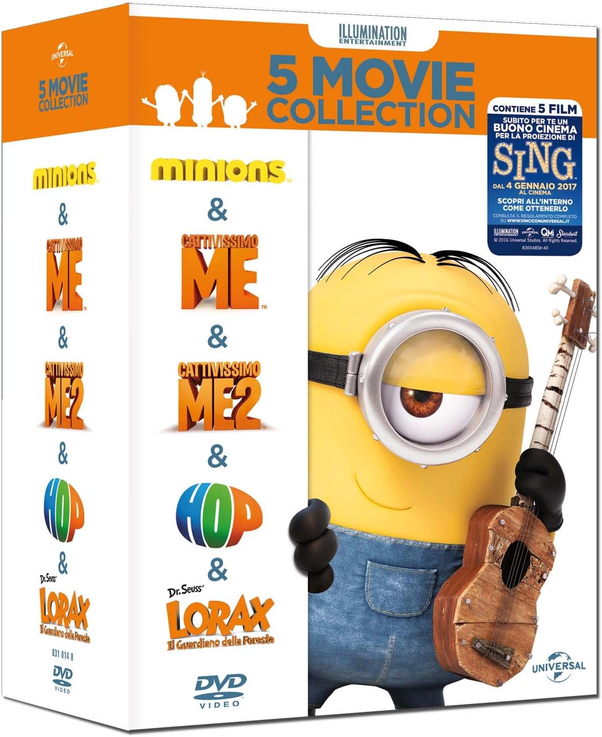 Minions-Illumination Entertainment Collection 5 DVD Import Italien ...