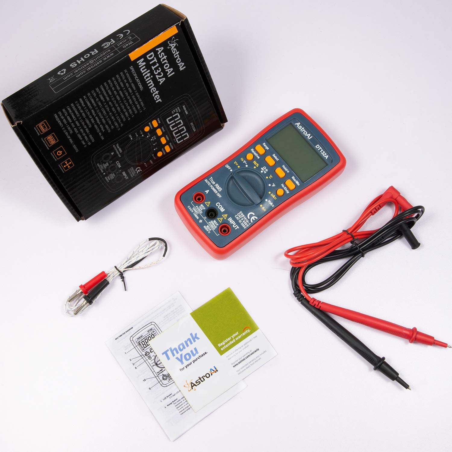 AstroAI Digital Multimeter, TRMS 4000 Counts