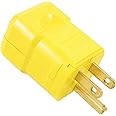 Leviton 5256-VY 15 Amp, 125 Volt, Industrial Grade, Plug, Straight ...