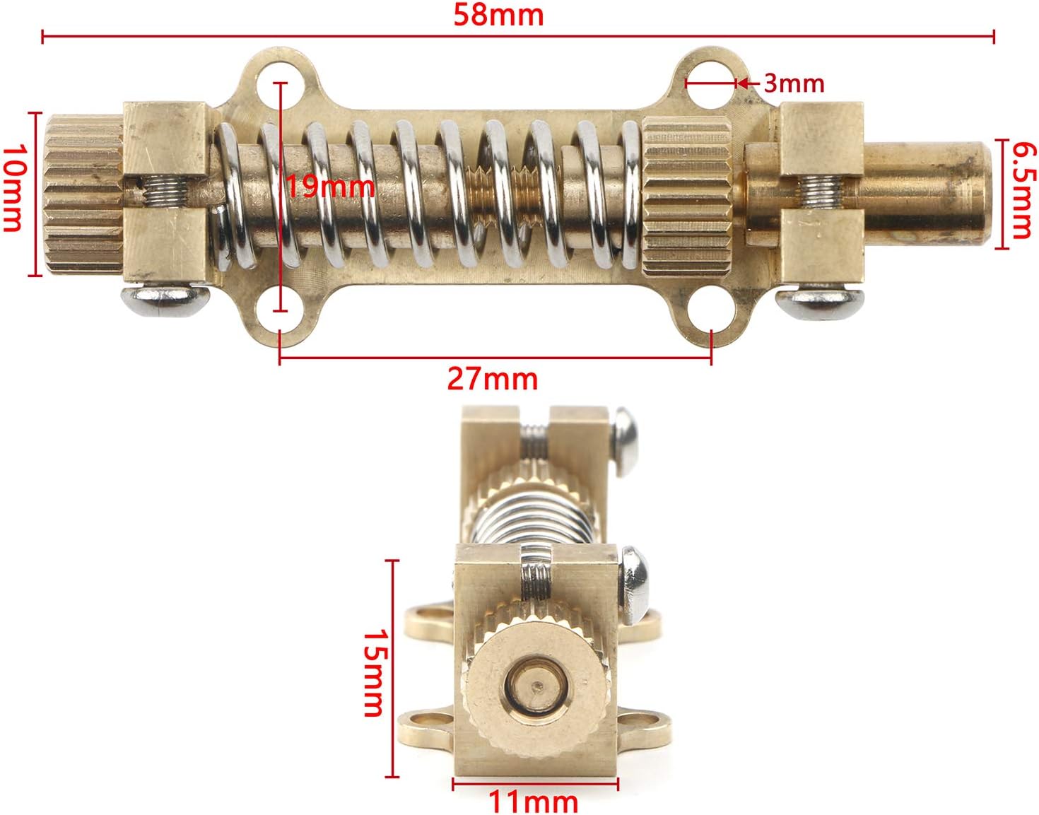 Unxuey Guitar Brass Tremolo Stabilizer Bridge System Spring Stopper ...