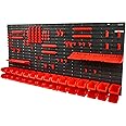Amazon.com: VEVOR Wall Mounted Storage Rack System, 30-Bin Parts Rack ...