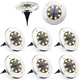 KINGMAZI Solar Lights for Outside, Outdoor Lights with 8 Led, Solar ...