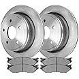 Amazon.com: AutoShack CBO63008898CRA Rear Brake Kit Rotors and Ceramic Pads Pair of 2 Driver and ...