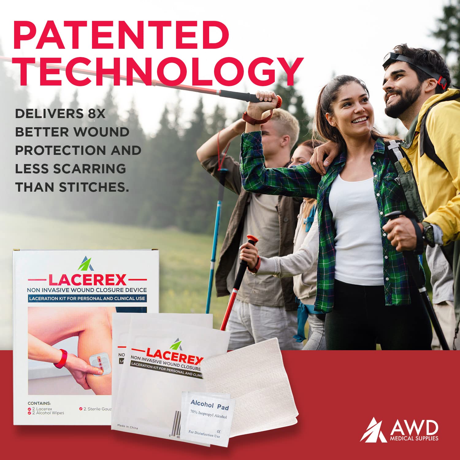 Mua AWD Zip Stitch Wound Closure Strips - 2 Zipstitch Devices, 2 ...