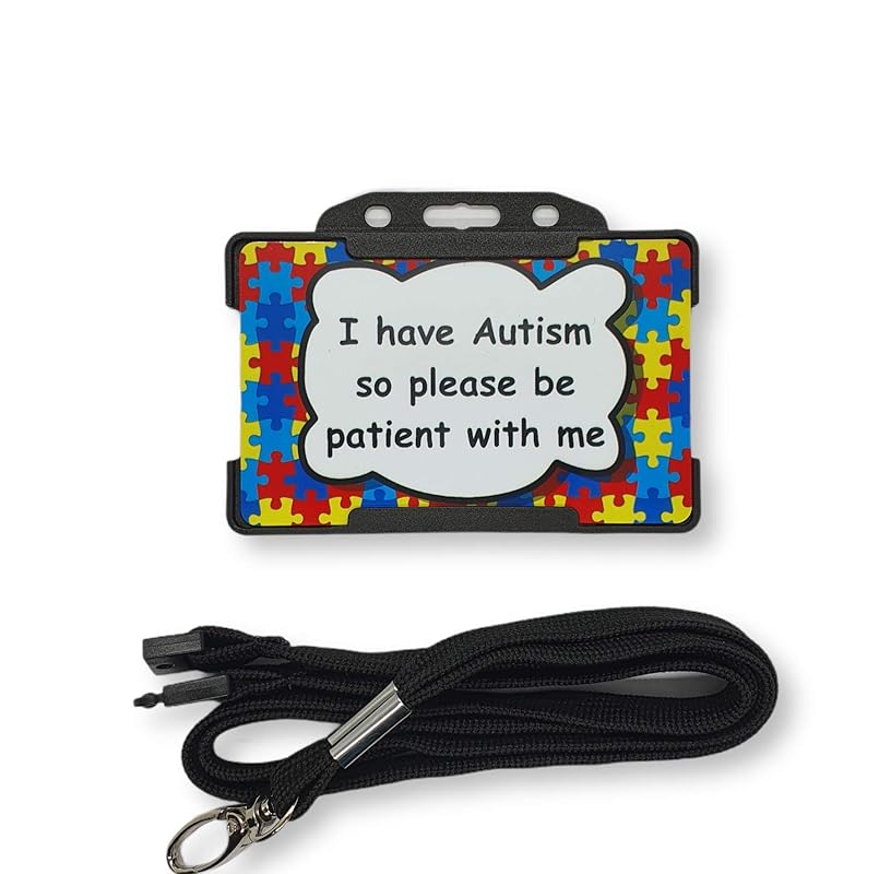 Autism Awareness ID Card - Lanyard - Hidden Disability - Personalised ...