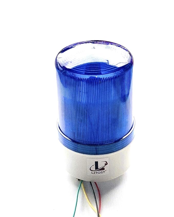 Litost® LED Revolving/Warning Light with Sound Alarm Buzzer Siren AC ...