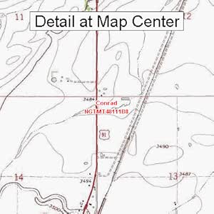 Amazon.com : USGS Topographic Quadrangle Map - Conrad, Montana (Folded ...