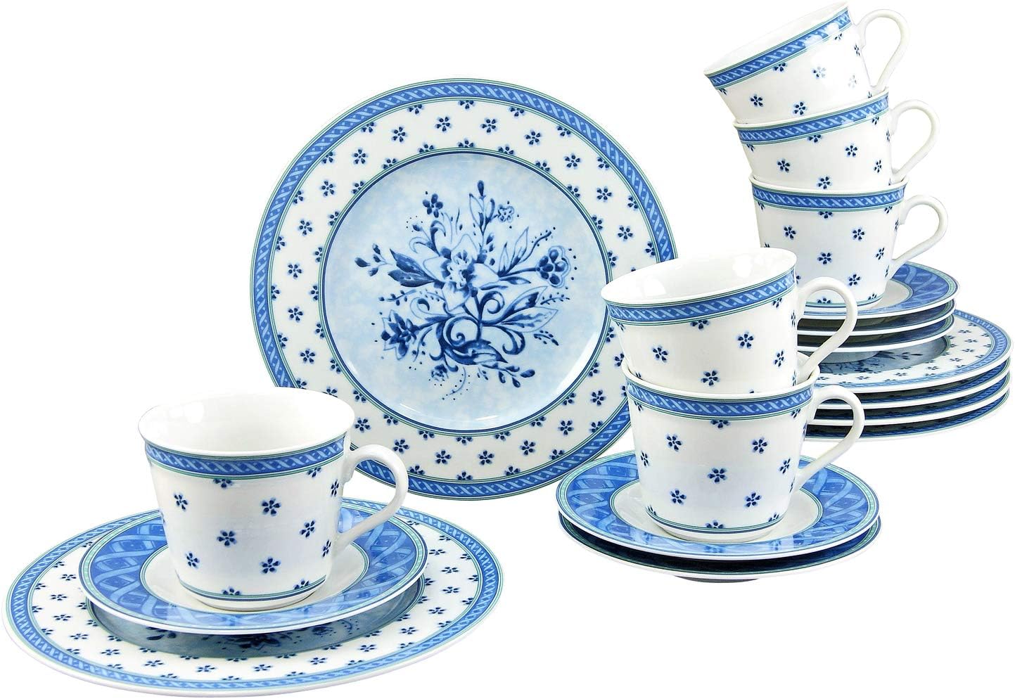 Creatable Country Blue 19162 Crockery Set 18 Pieces Porcelain – BigaMart