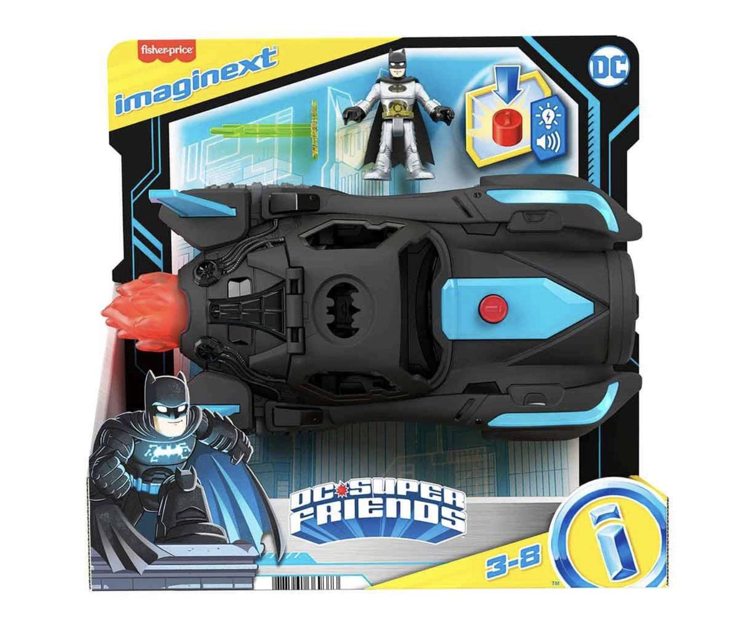 Mua Fisher-Price Imaginext DC Super Friends Batman Toy, Lights & Sounds ...