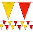 Amazon.com : NACARUM Red & Yellow Pennant Banner Flags | OSHA 500lb ...