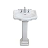 Fine Fixtures Roosevelt Bathroom Pedestal Sink – 22-Inch Small Pedestal ...