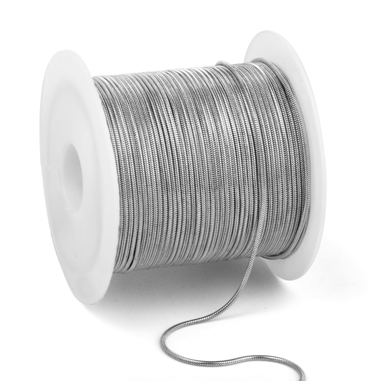 33 Feet Stainless Steel Snake Chains Roll, 1mm 304 Stainless Steel ...