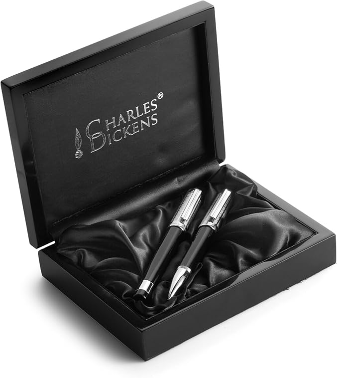 CHARLES DICKENS metal pen set: Amazon.co.uk: Office Products