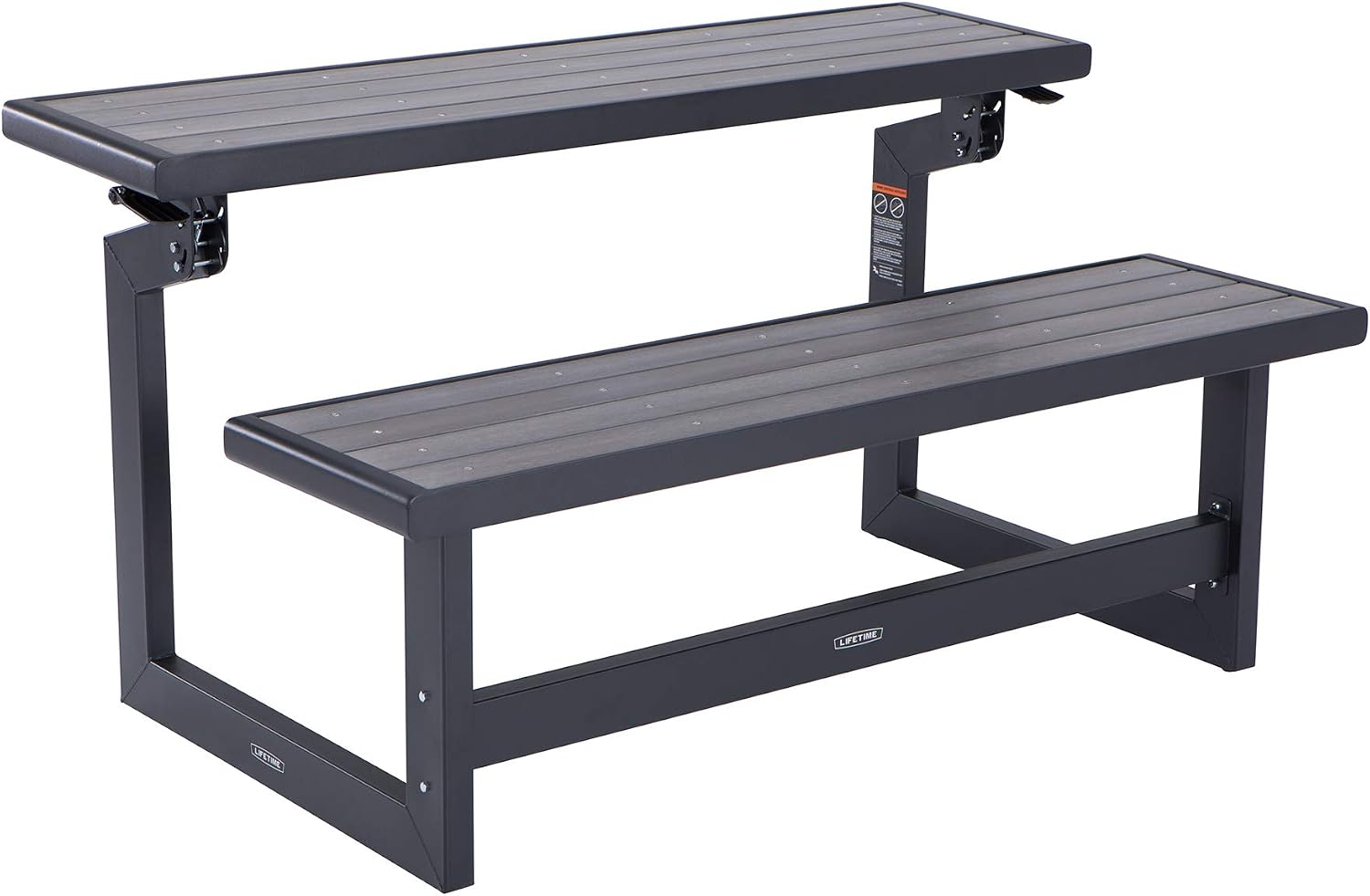 Lifetime Convertible Bench, Harbor Gray – BigaMart