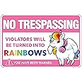 Amazon.com: Venicor Unicorn Sign - 8 x 12 Inches - Aluminum - Cute ...