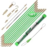 FTIHTRY 45FT Fiberglass Running Electrical Wire Cable Glow Rods Wire ...