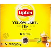 Amazon.com : Lipton Yellow Label Tea International Blend 100 Tea Bags ...