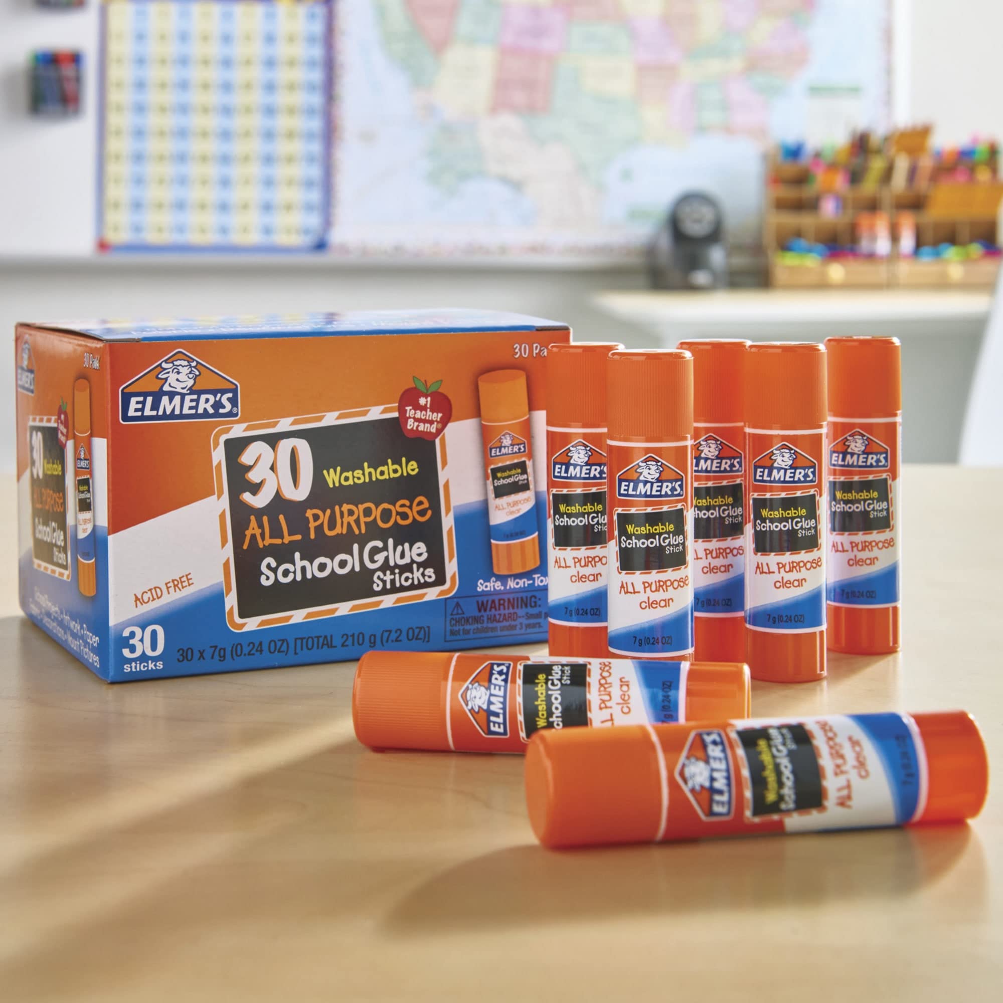 Mua Elmer's All Purpose School Glue Sticks, Washable, 7 Grams, 30 Count ...