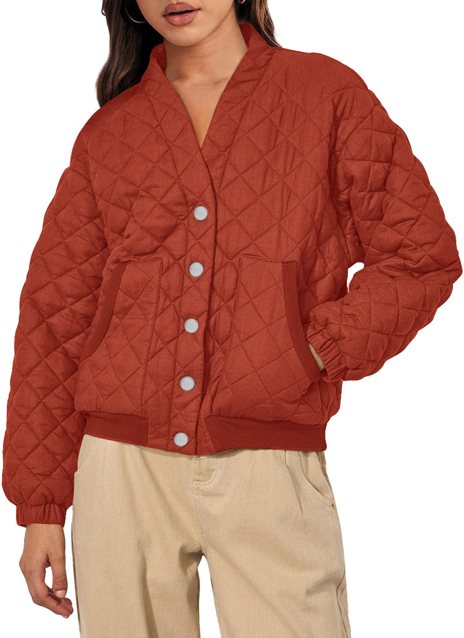 PRETTYGARDEN Women's 2024 Winter Trendy Jackets Button Down Long Sleeve ...