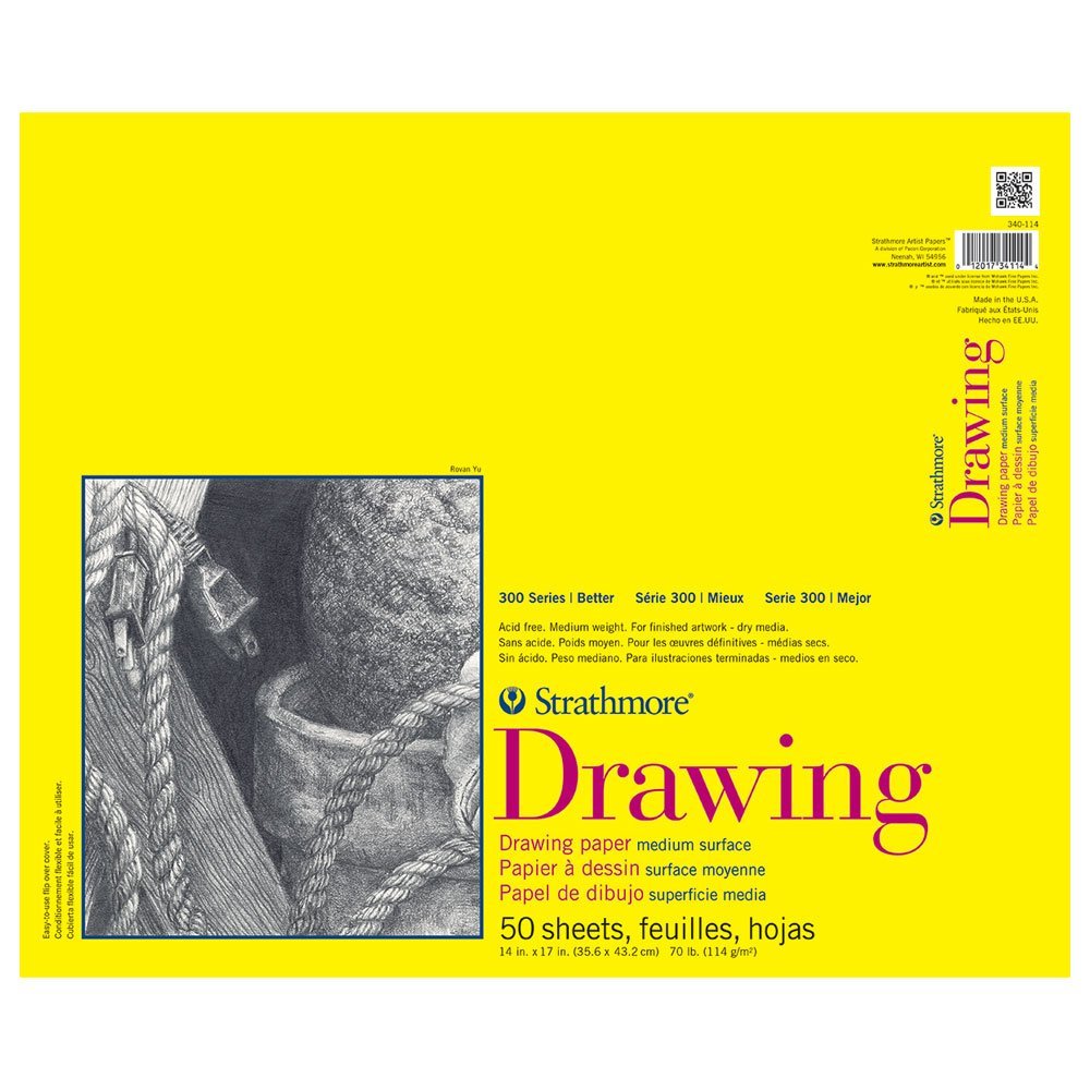 Mua Strathmore 300 Series Drawing Paper Pad, Glue Bound, 14x17 inches ...