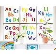 Amazon.com: Whaline 9 Sheet Alphabet Letters Window Clings 26 Uppercase ...