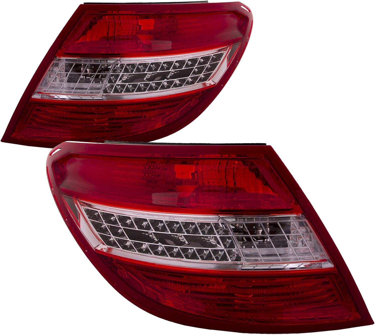 Amazon.com: HEADLIGHTSDEPOT Tail Light with Curve Lighting LED ...
