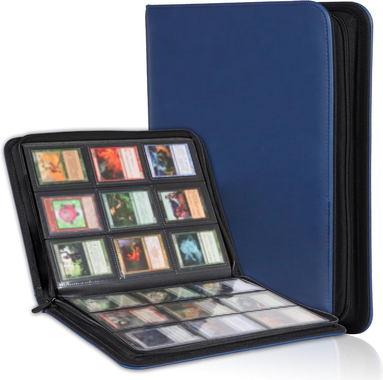 9 Pocket Card Binder, Premium Zip Trading Card Binder, 360 Double Sided ...