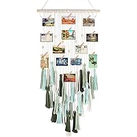 Amazon.com - Boho Hanging Photo Display with Clip, Macrame Picture ...